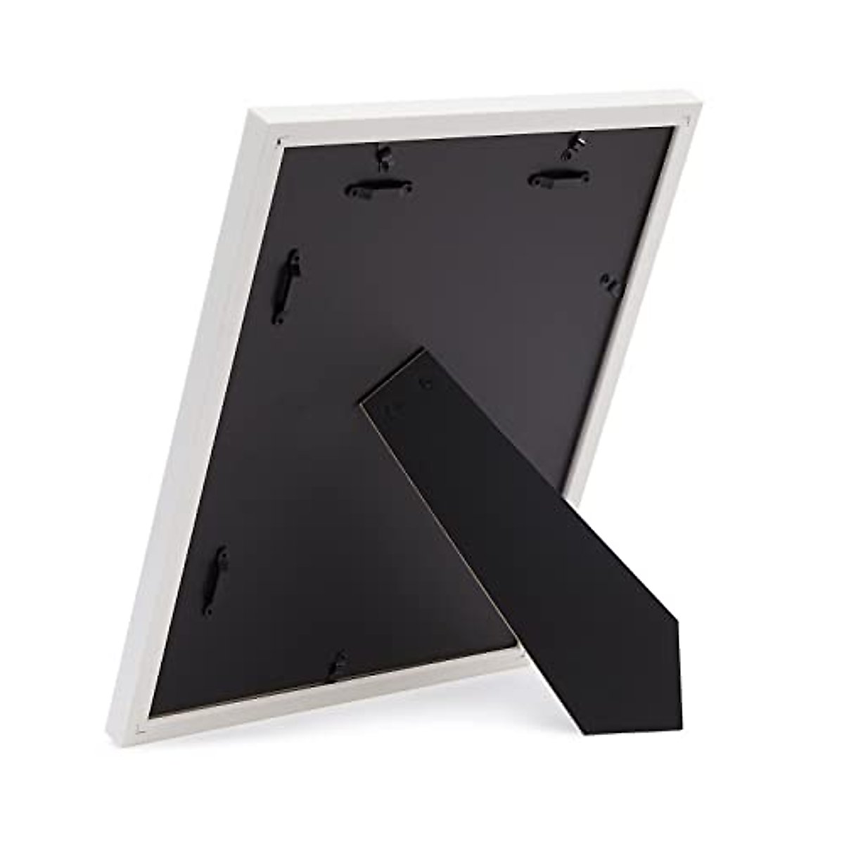 Amazon Basics Photo Picture Frame - 11" x 14" or 8" x 10" with mat, White - Pack of 2
