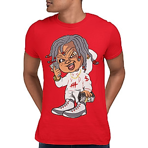 Shirt to Match Jordan 9 Fire Red Jordans Men's Graphic Tee, Tshirt to Match Jordan 9s Fire Red