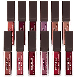 Burt's Bees 100% Natural Glossy Liquid Lipstick, Drenched Dahlia, 1 Tube
