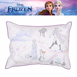 Franco Disney's Frozen 2 Kids Bedding Super Soft Premium Organic Cotton Quilt Coverlet with Sham, 3 Piece Full/Queen Size, (Officially Licensed Product)