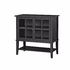 Ameriwood Home Franklin 2 Door Storage Cabinet, Black