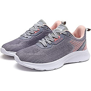 HISQIM Women's Running Shoes Breathable Tennis Sneakers for Women Gym Shoes Casual Sports Shoes Lightweight Walking Shoes Purple