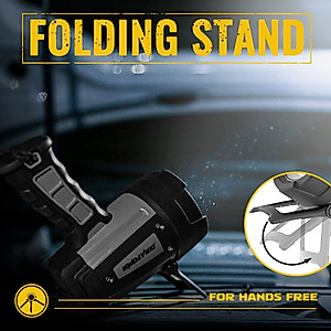 Durapower Rechargeable Spotlight, 200000 Lumen LED Handheld Spotlight, IP68 Waterproof Spotlight Flashlight Portable Marine Boat