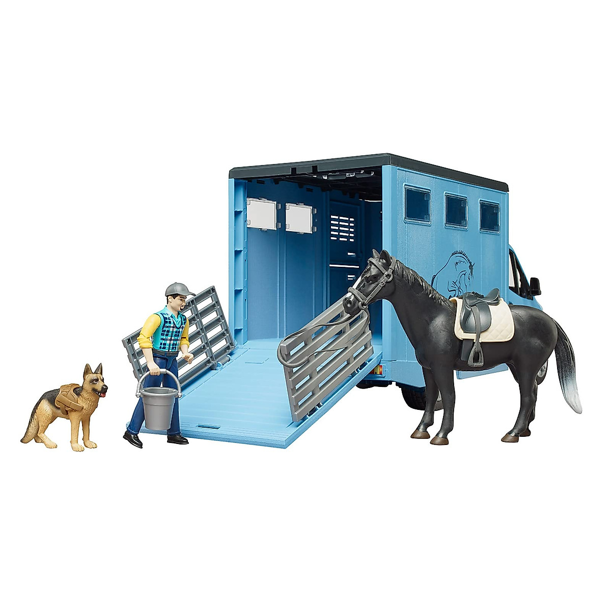 Bruder 02674 MB Sprinter Animal Transporter with 1 Horse