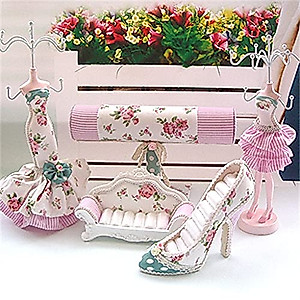 LDCHNH European-style Pastoral Style Flowers Blooming Rich Jewelry Stand Sofa Ring Seat Bracelet Stand Dresser Ornaments