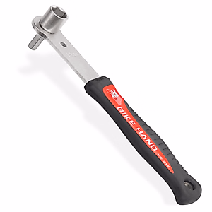 BIKEHAND Bike Bicycle Crank Bolt Wrench - Features a 14mm Socket & an 8mm Hex Wrench - Extra Long Handle