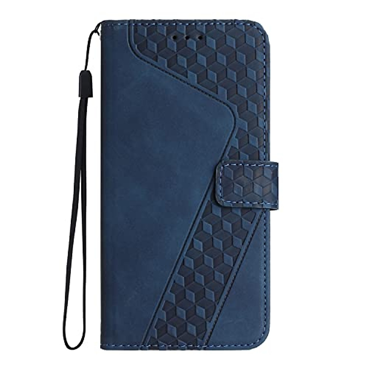 AMAAE Smartphone Flip Cases Wallet Case for Oppo Reno 6 Pro 5G, Vintage PU Leather Phone Case Magnetic Flip Folio Leather Case Credit Card Holder Kickstand Shockproof Case Flip Cases (Color : Blue)