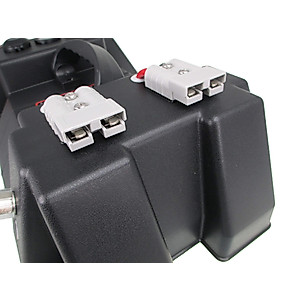 Pactrade Marine RV Battery Box Anderson Connector Dual USB Power Voltmeter Gauge