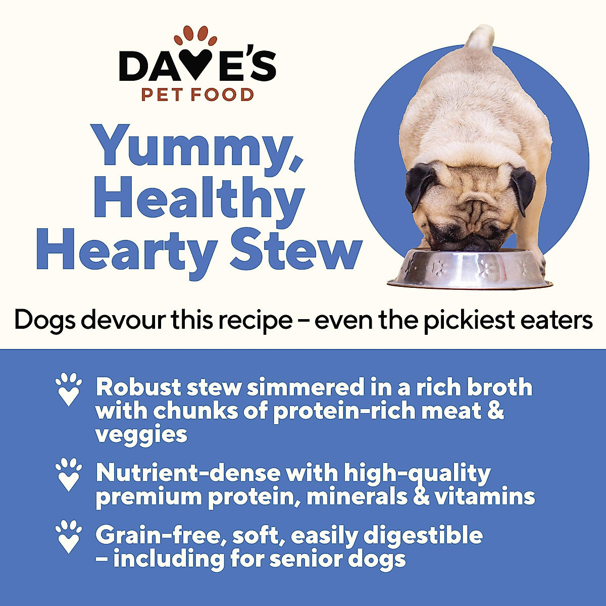 Dave's Pet Food Grain Free Wet Dog Food (Turkey & Sweet Potato in Gravy), Made in USA Naturally Healthy Canned Dog Food, Added Vitamins & Minerals, Wheat & Gluten-Free, 13.2 oz Cans (Case of 12)