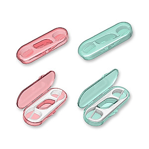 AOCEAN Dental Floss Picks - Travel Floss with Toothpicks - Professional Threader Flossers with 4 Storage Cases - Ideal for Family Hotel and High-Toughness Travel (40Pcs)