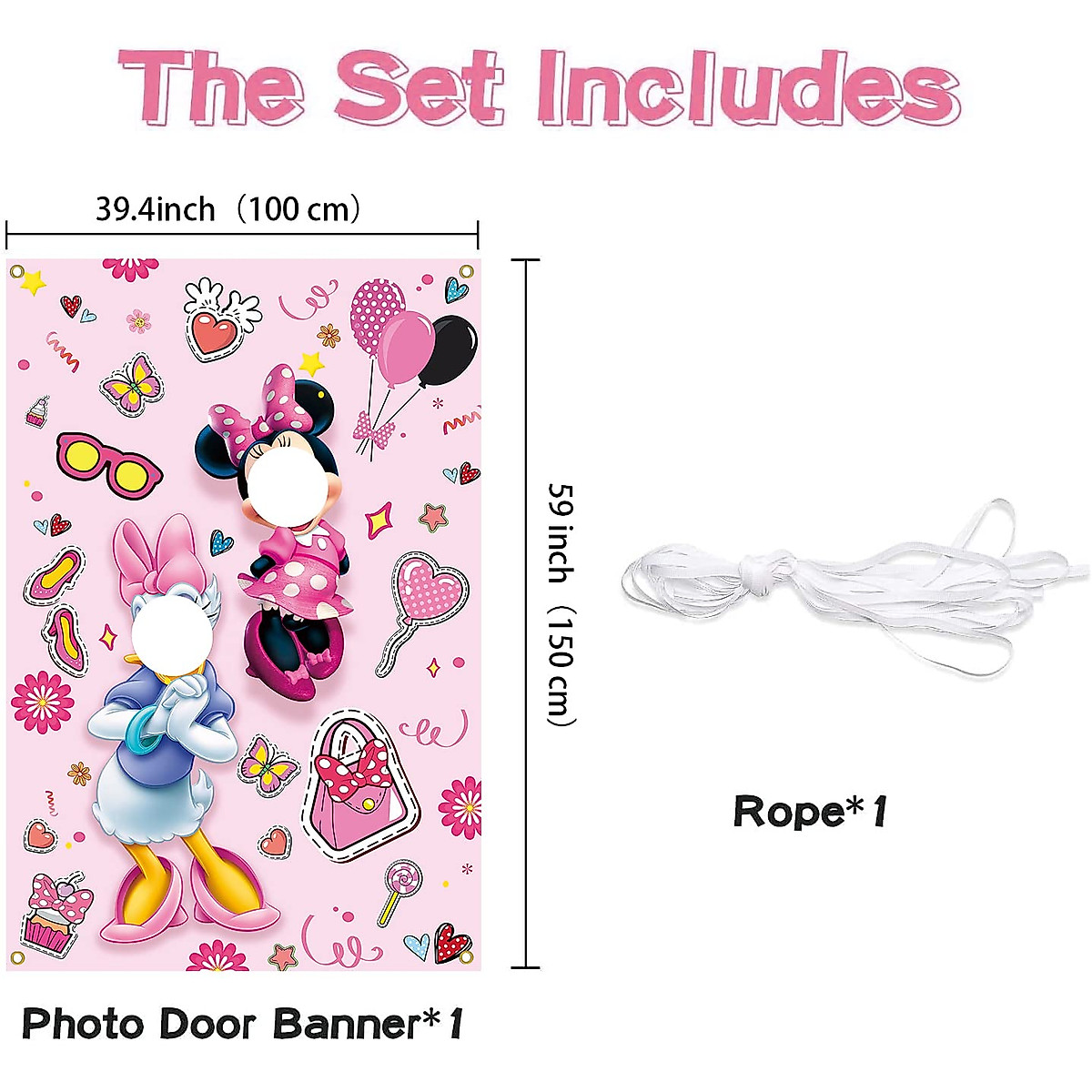 Cartoon Mouse Face in Hole Photo Banner Backdrop Mouse Theme Birthday Party Decorations Kids Baby Shower Birthday Party Funny Games Supplies Mouse Backdrop Photography Props