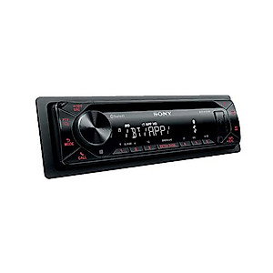 Sony MEX-N4300BT Built-in Dual Bluetooth Voice Command CD/MP3 AM/FM Radio Front USB AUX Pandora Spotify iHeartRadio iPod / iPhone Siri and Android Controls Car Stereo Receiver with ALPHASONIK EARBUDS