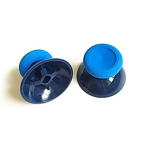 3D Analog Joystick Grip Cap Thumb Stick Grip Cap Thumbstick Replacement for Xbox One Slim Xbox One X Xbox One Elite PS4 Controller (Blue)
