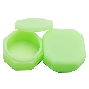 vitakiwi 223ml Large Silicone Wax Concentrate Container Non-stick Food Storage Jar, Glow In The Dark (2)
