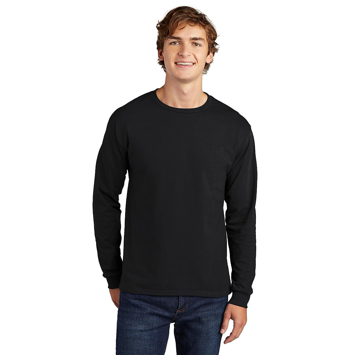 Hanes ComfortSoft® Long Sleeve T-Shirt XL Charcoal Heather