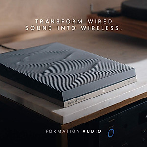 Bowers & Wilkins Formation Audio - Wireless Audio Streamer, Multi-Room Hi-Res Audio Streaming, Analog-Digital Conversion, Built-in Bluetooth 4.1, AirPlay 2 & Spotify Connect, Alexa Compatibility