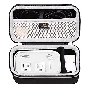 Aproca Hard Storage Travel Case, for FOVAL Power Step Down 220V to 110V / 240V to 100V Voltage Converter
