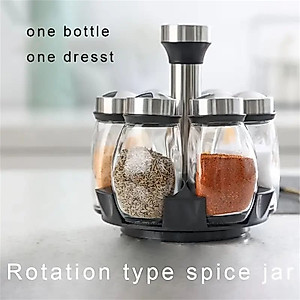 Pantry Cabinet Stainless Steel Black Spice Rack Turntable - Decorative Trays Storage Containers Organizer for Kitchen Cabinet, Snacks, Bathroom (5.4 inches)