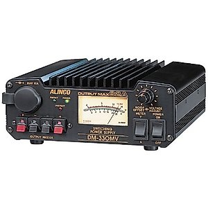 Alinco DM-330MVT 30amps Continuous 32amps Max Switching Power Supply 13.8 VDC, 110V, Adjustable Volt: 5~15V