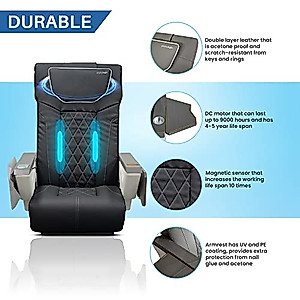 Viggo II FX Shiatsulogic Pedicure Chair Metallic Gold Stylish Pedicure Tub w/Discharge Pump & Pipe-Less Magnetic Jet Pedicure Spa, Black Cover Set