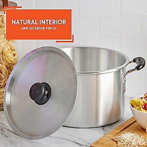 IMUSA USA, Silver IMU-60008 Aluminum Stock Pot with Lid 8 Quart