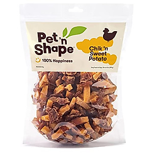 Pet 'n Shape Sweet Potato Chews – Natural Chicken Wrapped Sweet Potato Dog Treats - 42 Ounce