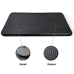 Vramy Multi-Purpose Boot Trays,Set of 2 Black All Weather Heavy Duty Shoe Trays,Pet Feeding Mat,Use for Indoor and Outdoor,30" x 15" x 1.2"