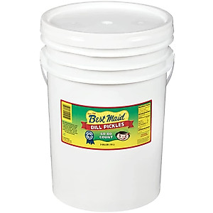 Best Maid Dill Pickle 60-80 Count 5 Gallons | Foodservice Bulk | Concession Stand Items | Gourmet | American Grown & Made | Take Home a Taste of Texas