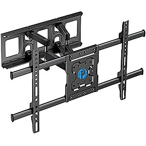 Pipishell TV Wall Mount Full Motion for Most 37-75 Inch LED LCD OLED TVs, Wall Bracket TV Mount Articulating Swivel Tilt Extension Leveling Holds up to 132lbs Max VESA 600x400mm Fits 12/16" Wood Stud