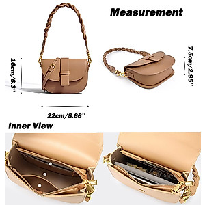 YXBQueen Black Bags for Women Purses and Handbags Genuine Leather Crossover Bag Over the Shoulder