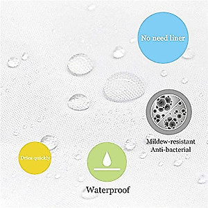 God-Zilla 4-Piece Shower Curtain Set, Shower Curtain, Non-Slip Carpet, Toilet Lid and Bath Mat, Good Looking and Durable, Suitable for Overall Bathroom Decoration