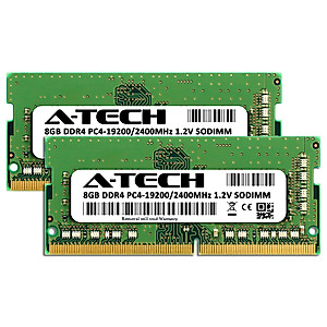 A-Tech 16GB Kit (2x8GB) RAM for Dell Latitude 7400, 7300, 5500, 5400, 5300, 3500, 3400 Laptop | DDR4 2400 MHz SODIMM PC4-19200 Memory Upgrade
