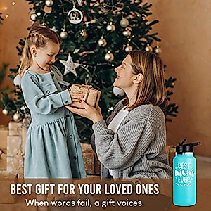 Best Mom Ever Water Bottles, Gifts for Mom from Son - 32oz Insulated Water Bottle, Mom Tumbler - Christmas Gifts for Mom from Daughter, Best Mothers Day Gifts & Birthday Gifts For New Mom, Step Mom
