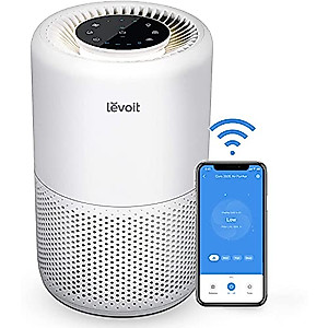 LEVOIT Air Purifier for Home Large Bedroom & Air Purifiers for Home Large Room, Smart WiFi Alexa Control, H13 True HEPA Filter, White