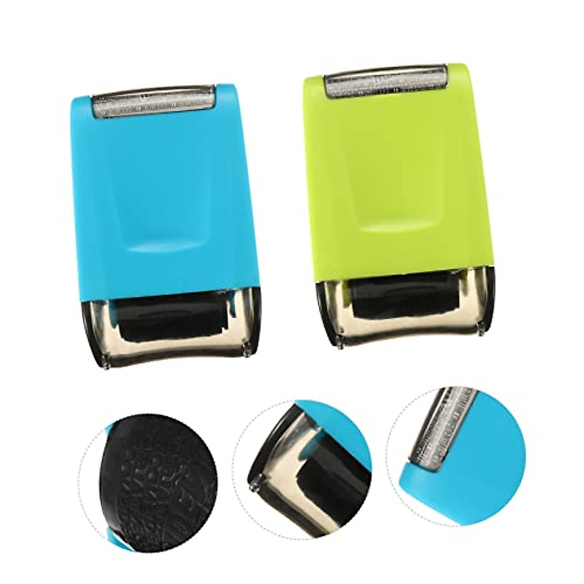 NUOBESTY 4 Pcs Seal Postage Stamps Forever id Stamp Roller Confidential Ink Stamps Identity Roller Identity Prevention Postal Stamp Privacy Hand- held Rollers Protection Plastic Material