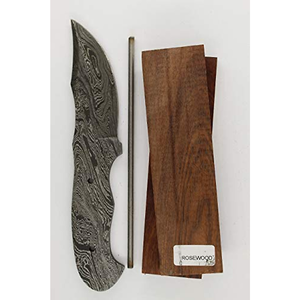 Payne Bros Custom Knives IDAHO CLIP POINT HUNTING KNIFE KIT - DIY PROJECT - KNIFE MAKING SUPPLIES (ROSEWOOD)