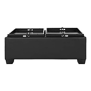 Lexicon Calero Storage Cocktail Ottoman, Espresso