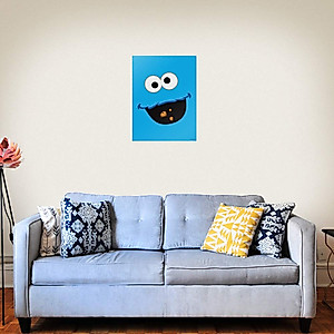 Sesame Street Cookie Monster Face Home Business Office Sign