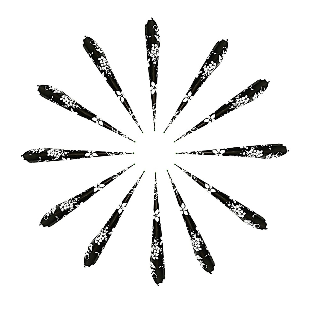 Decent | Empty henna cones Hand Rolled Cellophane Cones for henna or Jagua Applicators Dispenser for Henna, Jagua and Cake Decorating Art Craft 12 Pcs Pack