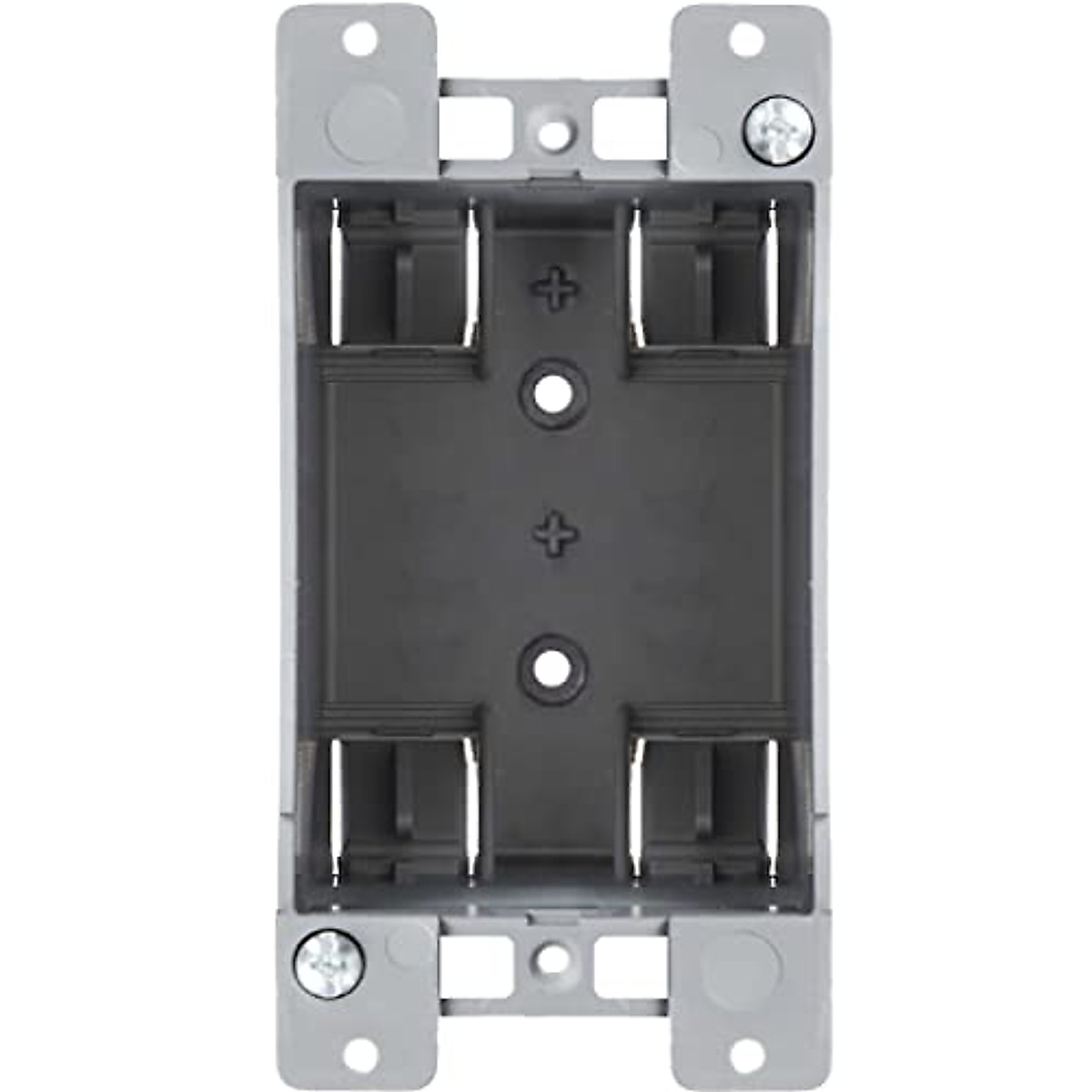 Newhouse Hardware 1-Gang PVC Old Work Electrical Outlet Box (1-pack) | 14 cu. in. Plastic Junction Box for Switches, GFCI, or Duplex Receptacle Outlet | Old Work Electrical Box for Home Improvement