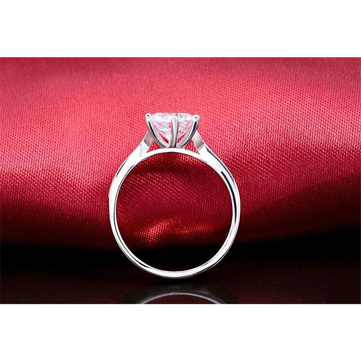 TenFit Jewelry Engagement Ring for Women Wedding Band 4ct Simulated Diamond Rings