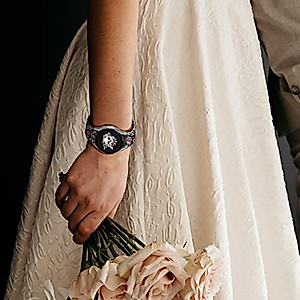 AMCUTE Compatible with Samsung Galaxy Watch 4 Bands,No Gap Comfortable Silicone Band Replacement Strap Compatible for Galaxy 2021 Watch4 Classic 46mm/Classic 42mm/Watch 4 40mm 44mm Men Women (Colored Skull)