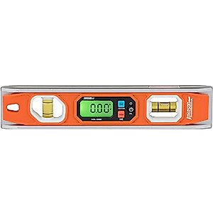 Johnson Level & Tool 1435-1000D Magnetic Programmable Digital Torpedo Level, 10", Orange, 1 Level