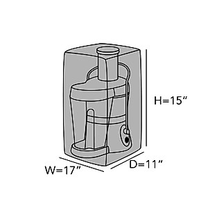 Covermates Keepsakes – Juicer Cover – Dust Protection - Stain Resistant - Washable – Appliance Cover, Black