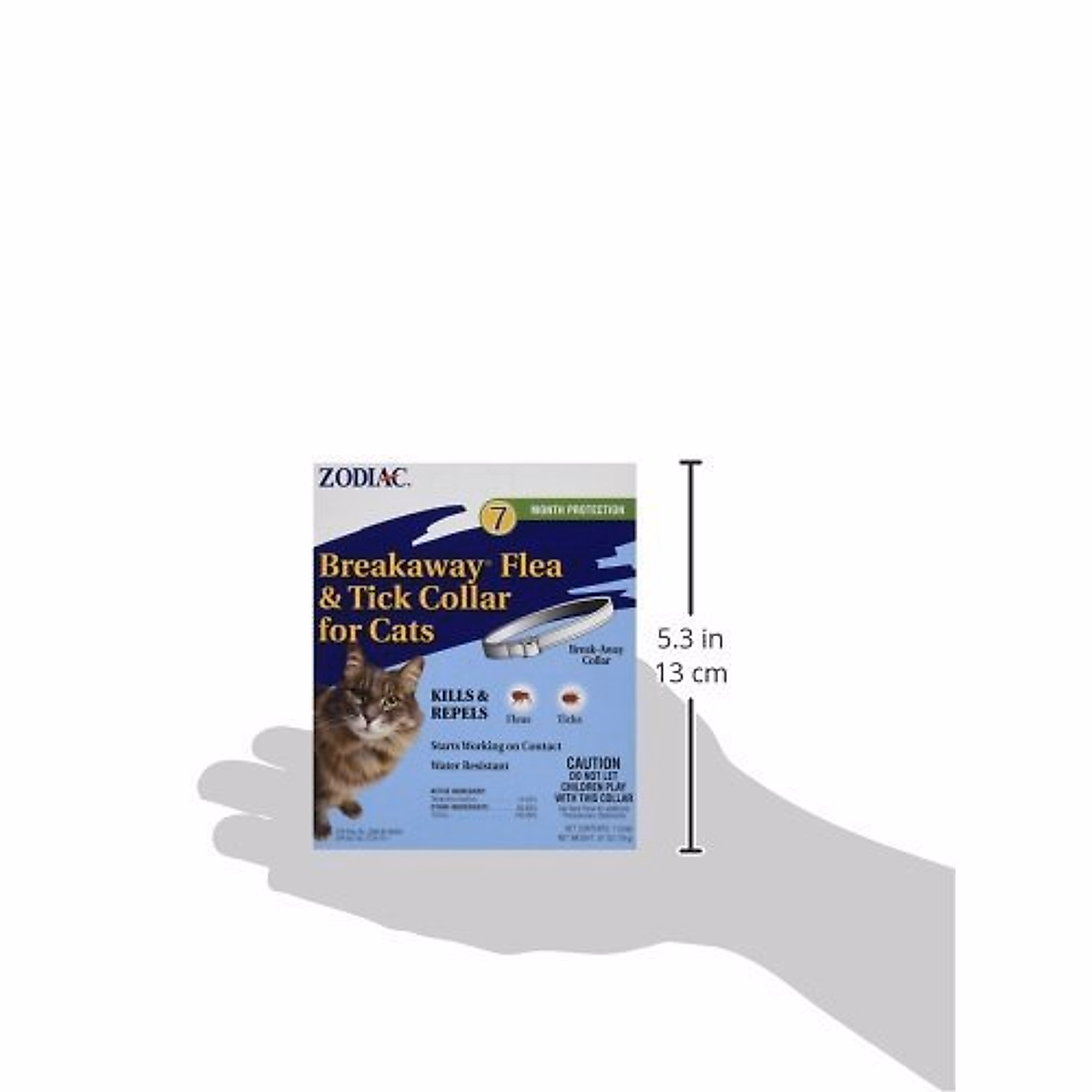 (3 Pack) Zodiac Breakaway Flea and Tick Collar for Cats, 13"