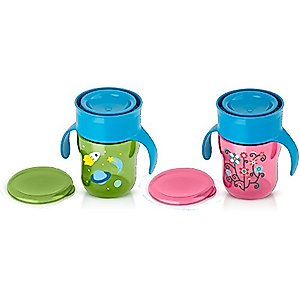 Philips Avent Natural Drinking Cup 9 oz Stage 4 1 Pink/1 Green Pack of 2