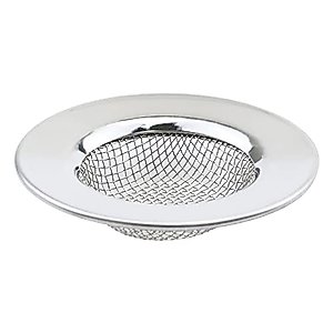 Antrader Kitchen Sink Strainer,2.5" Large Wide Rim Stainless Steel Mesh Basket Filter Trap, Fit Most 1.5-2.2 Inch Kitchen Drains