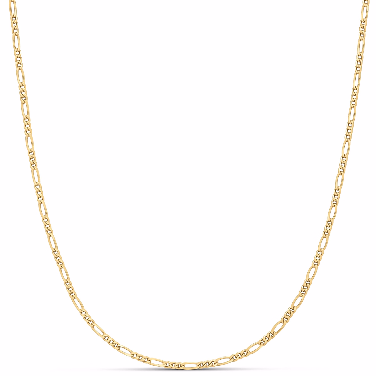 Amazon Essentials 14K Gold Plated Fine Figaro Chain 24", Yellow Gold