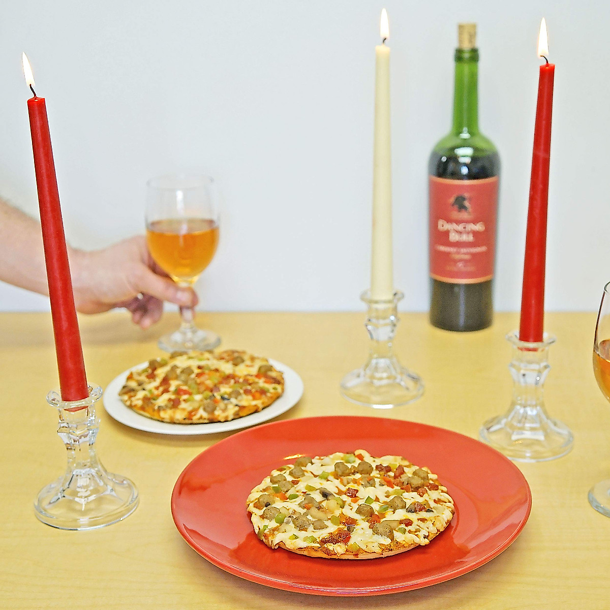 4" Candlestick Holders - Stems/Base For Redneck Wine Glass - 6 Pack CS-6pk