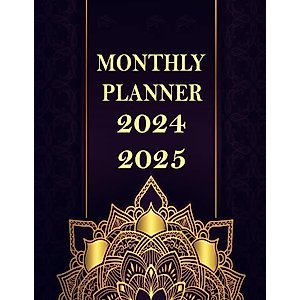 2024-2025 Monthly Planner: Two Year Schedule Organizer (January 2024 through December 2025) / A4 size / elegant cover